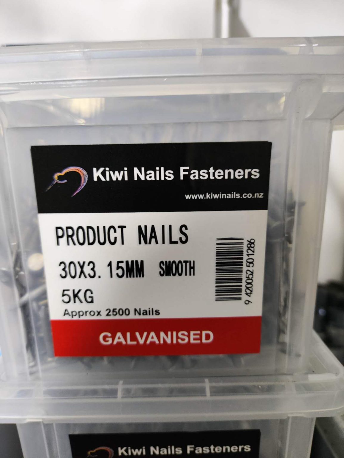 Kiwi nails – Galvanised Loose nails – Bracket Nails 30×3.15mm ...